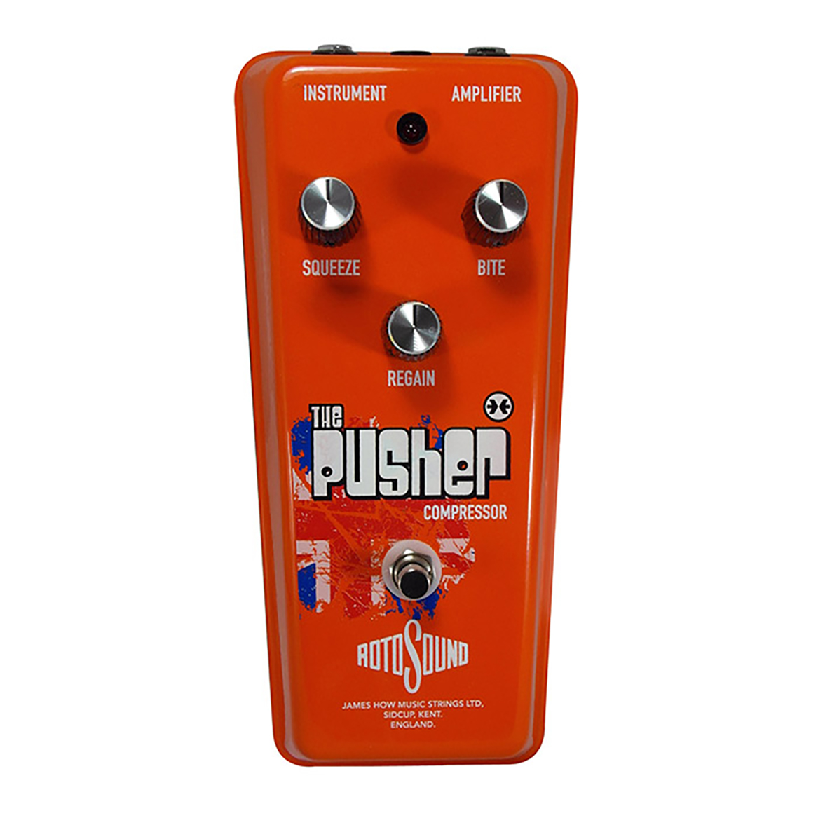 Pusher | Compressor Guitar Effects Pedal • Rotosound Music Strings